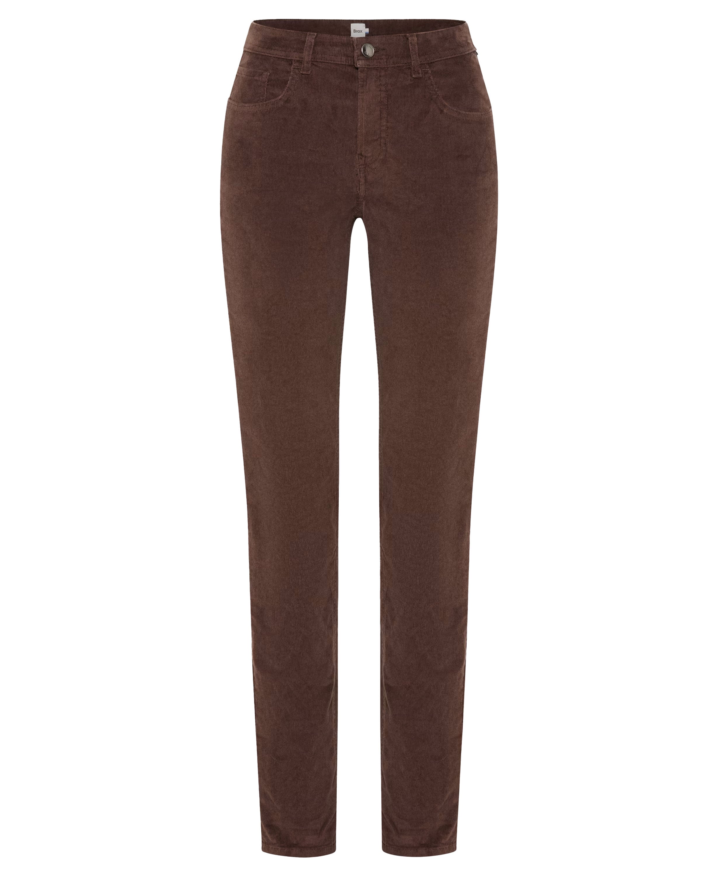 Landmark | Brax Mary Corduroy Trousers in Dark Chocolate