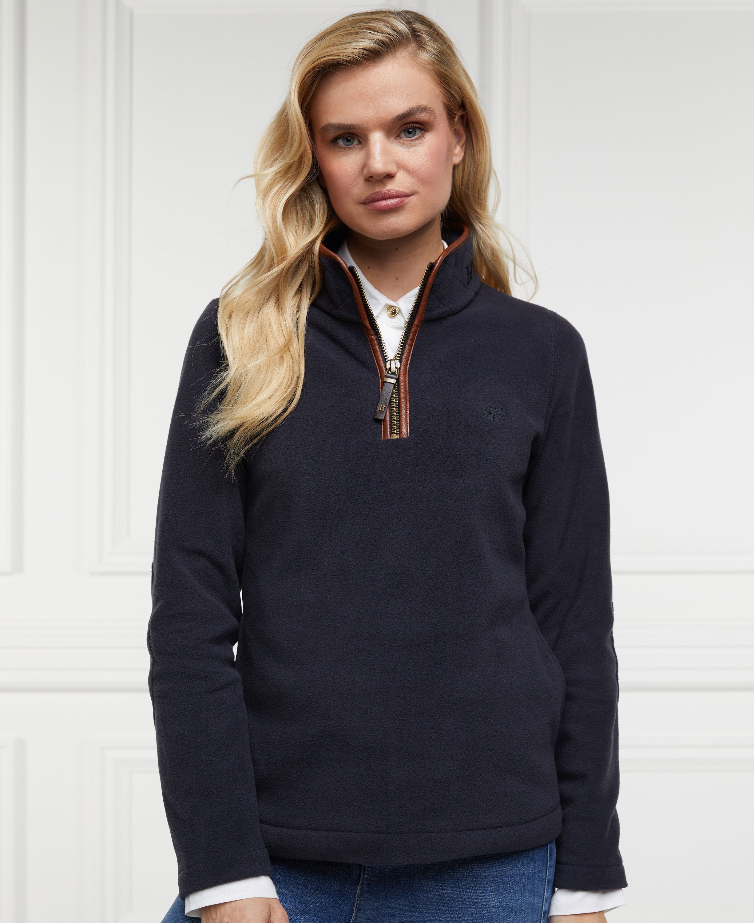 Landmark | Holland Cooper Country Fleece Half Zip in Ink Navy