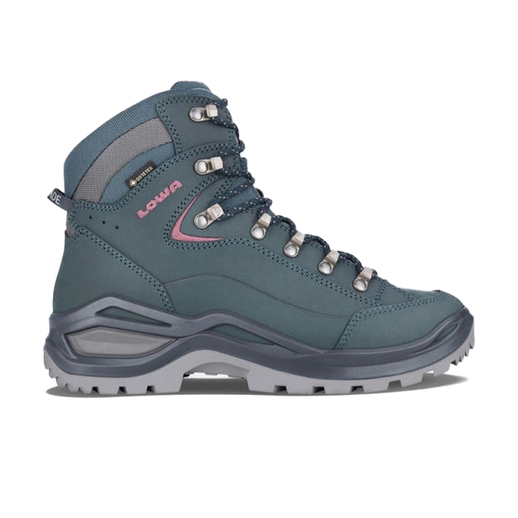 Landmark | Lowa Renegade Evo GTX Mid in Steel Blue/Old Rose
