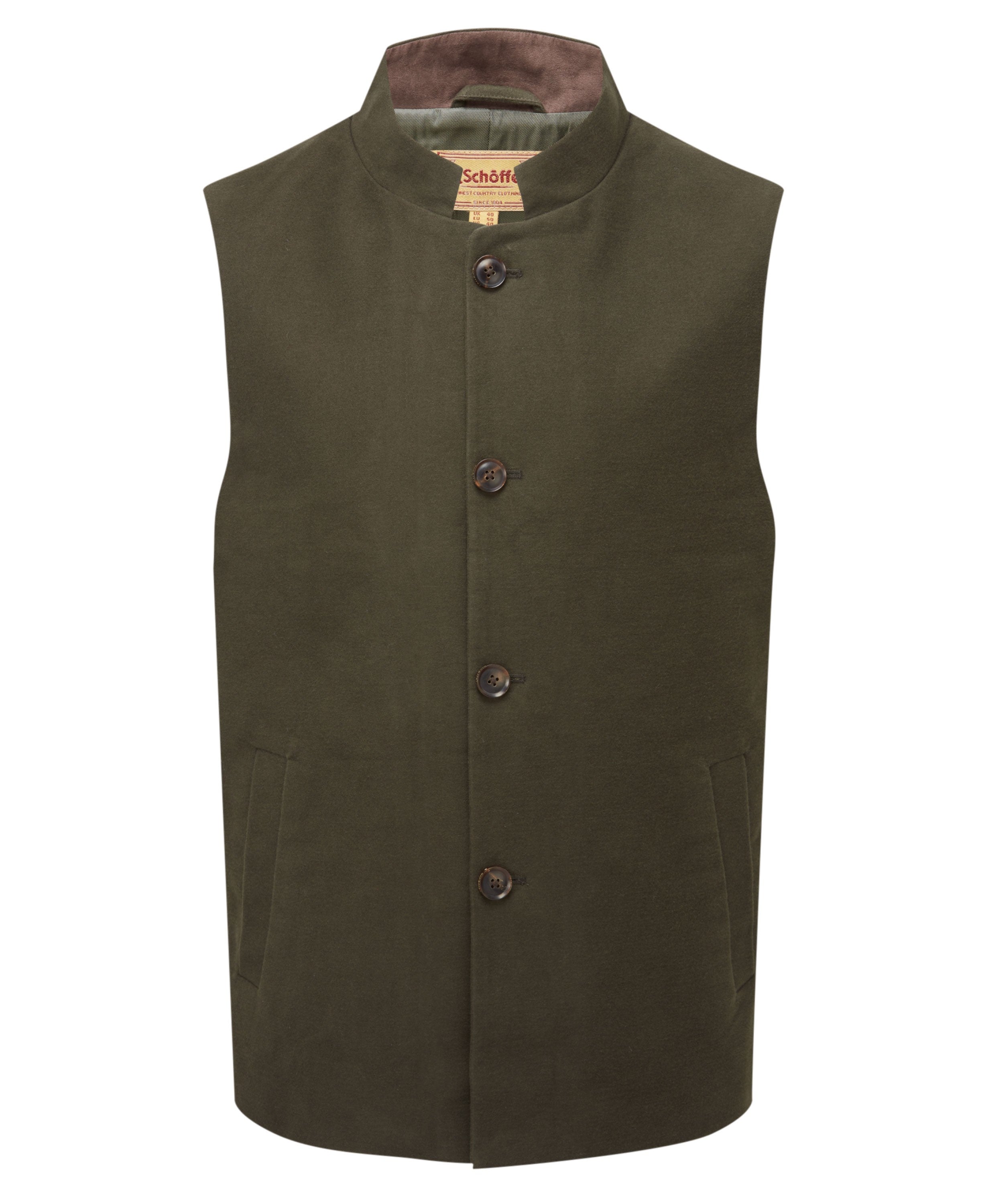 Landmark | Schoffel Barnsdale Nehru Waistcoat in Forest