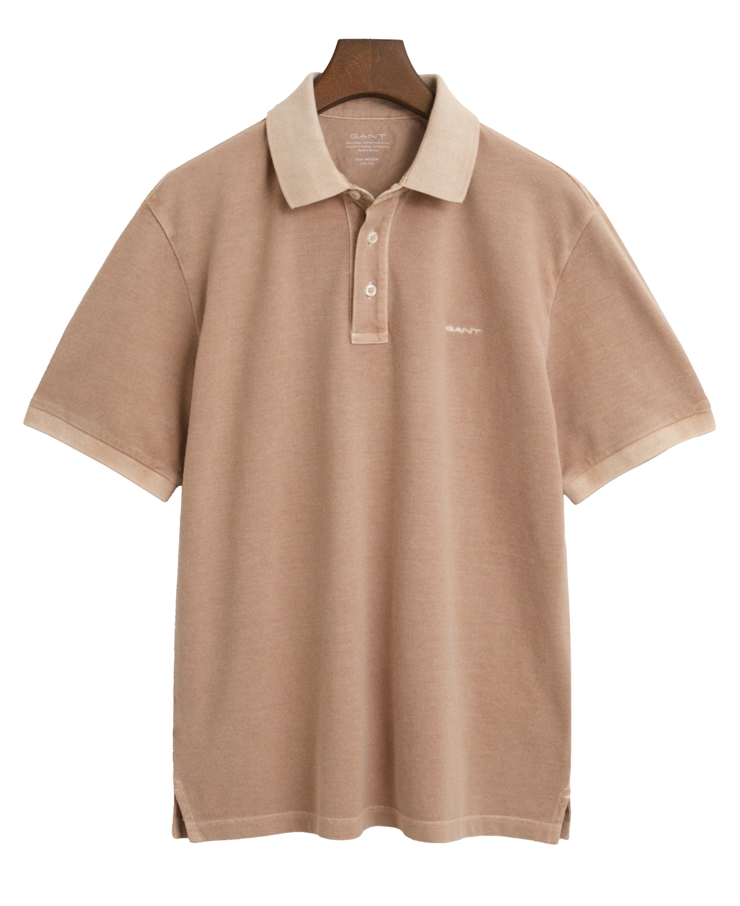 Landmark | Gant Sunfaded Piqué Polo Shirt in Dry Sand