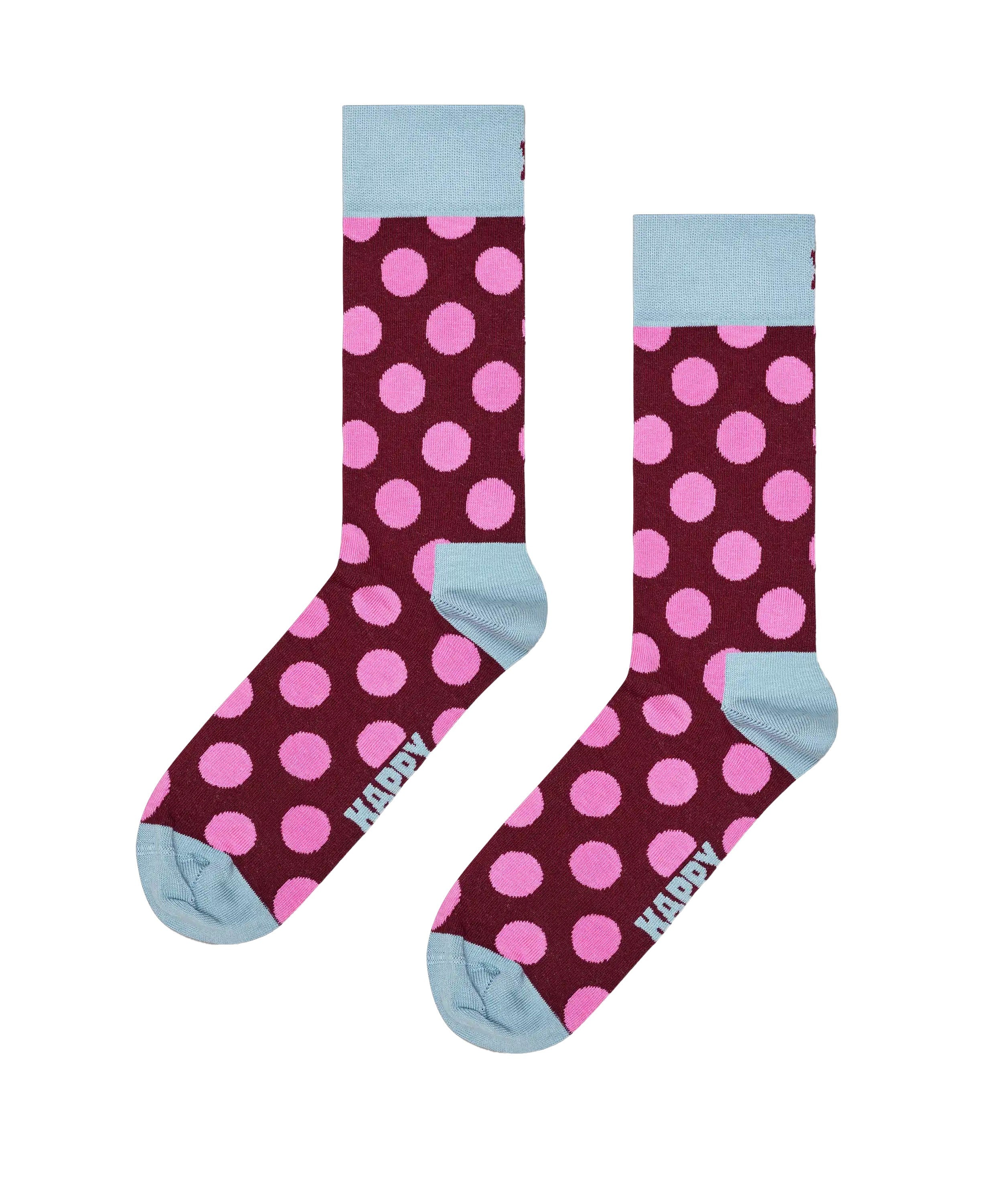 Landmark | Happy Socks Big Dot Sock in Dark Red
