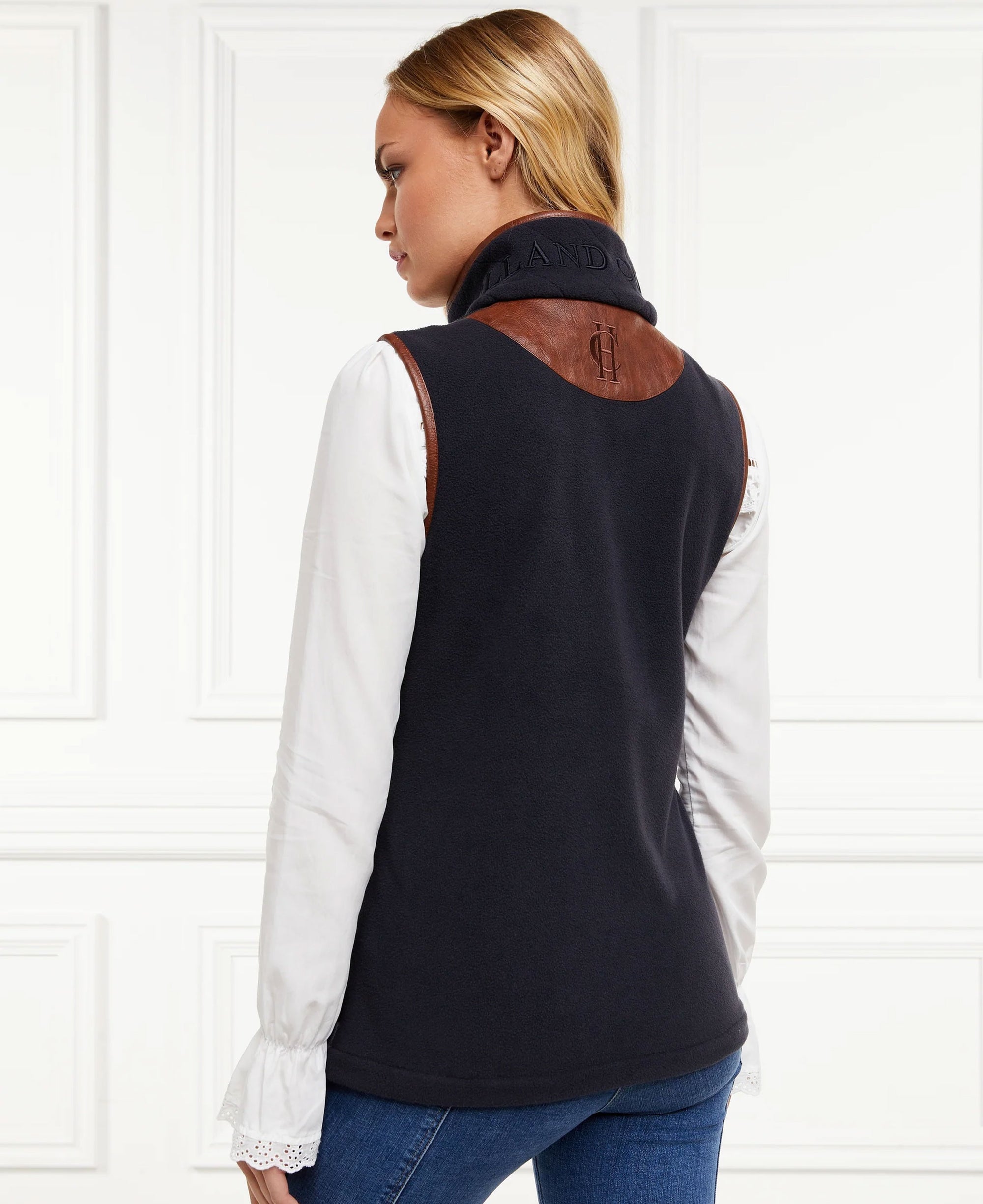Landmark | Holland Cooper Country Fleece Gilet in Ink Navy