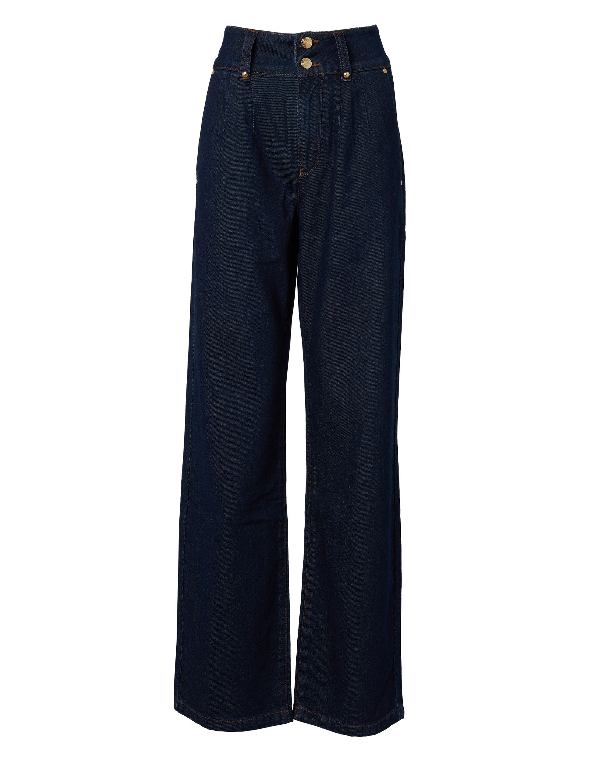 Landmark | Holland Cooper Tailored Wide Leg Jean in Deep Indigo