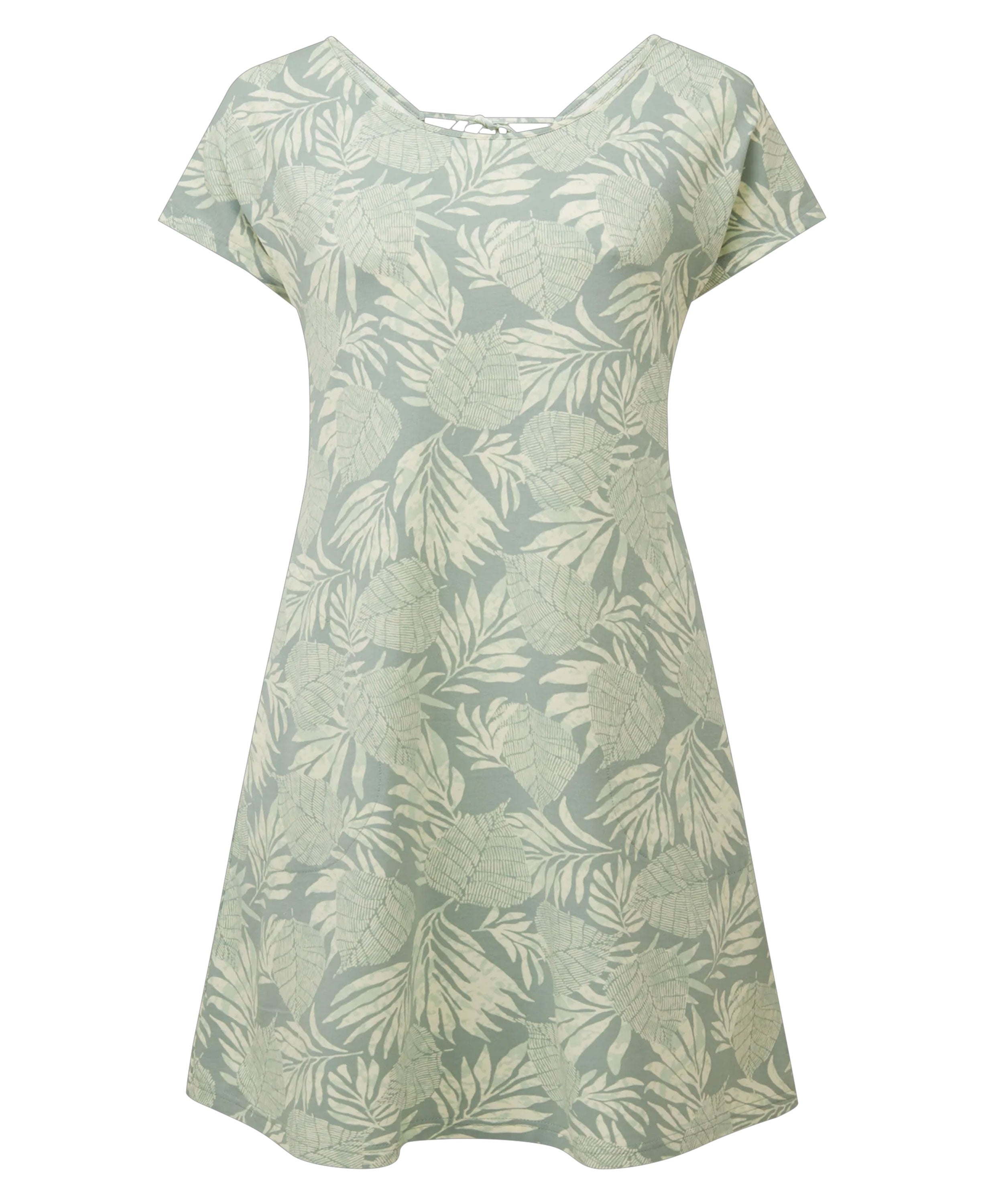 Landmark | Sherpa Padma Tie Back Dress in Celery Bhodi Leaf