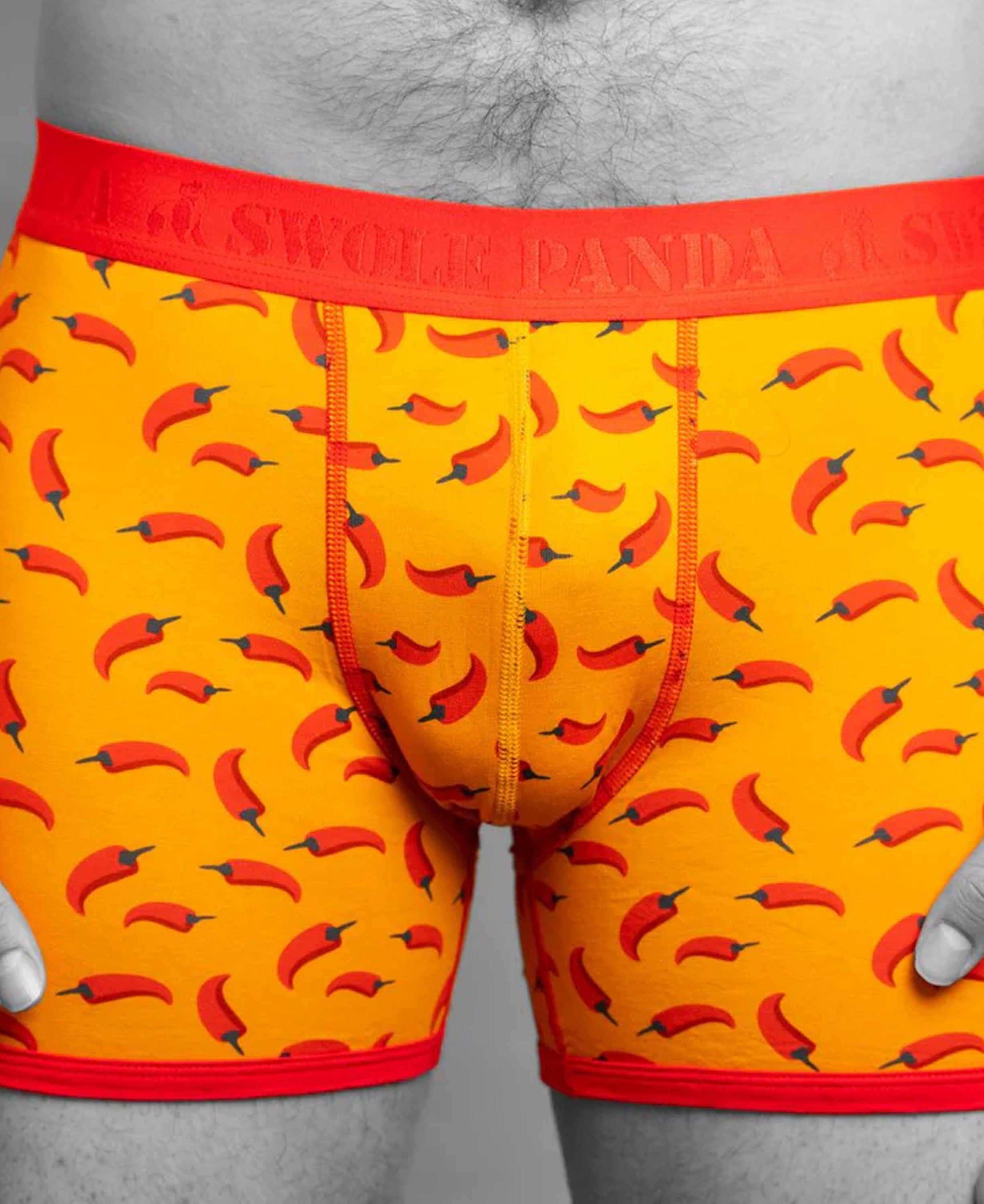 Landmark | Swole Panda Bamboo Boxers in Chillies/Red Band