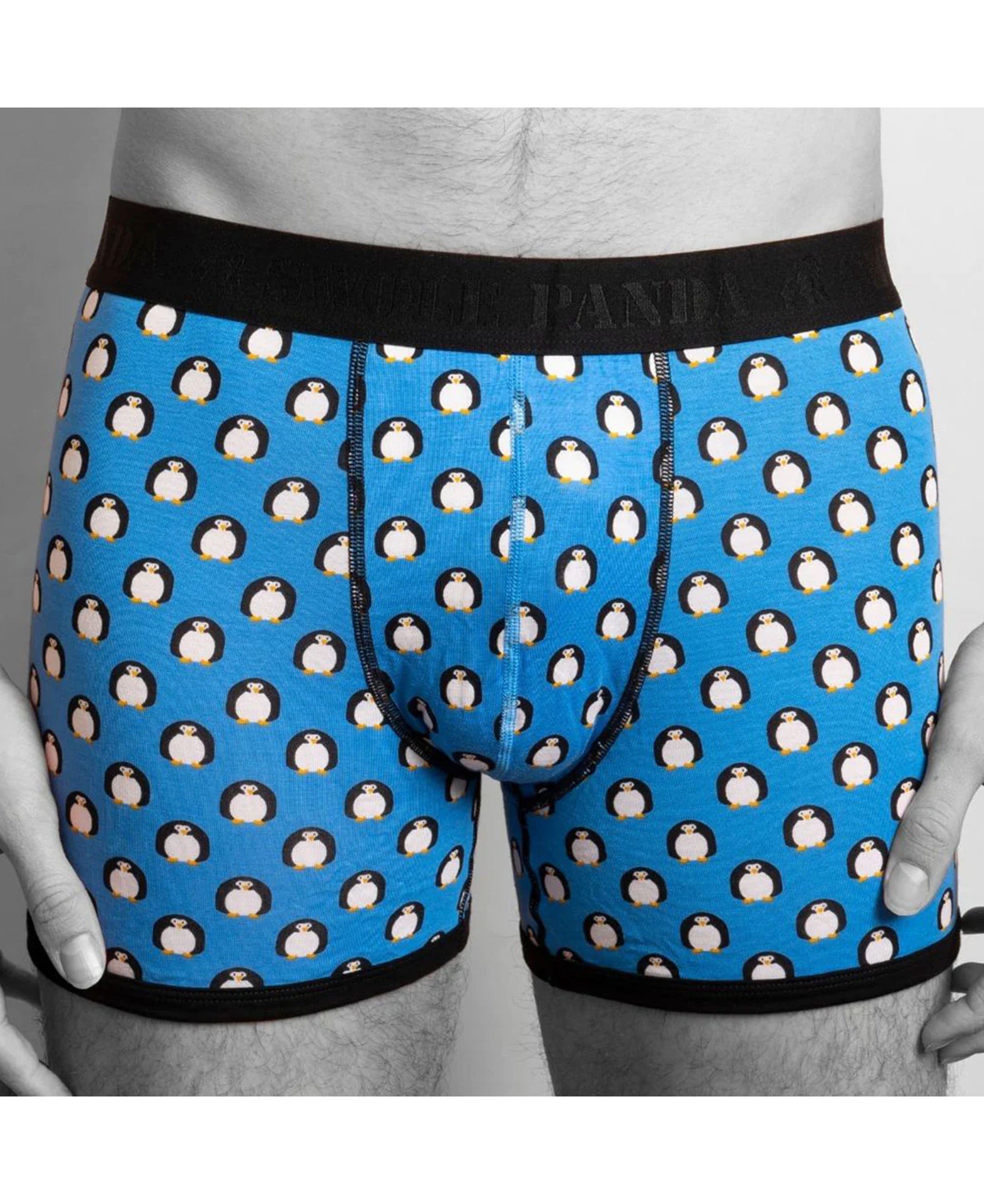 Landmark | Swole Panda Bamboo Boxers in Penguin/Black