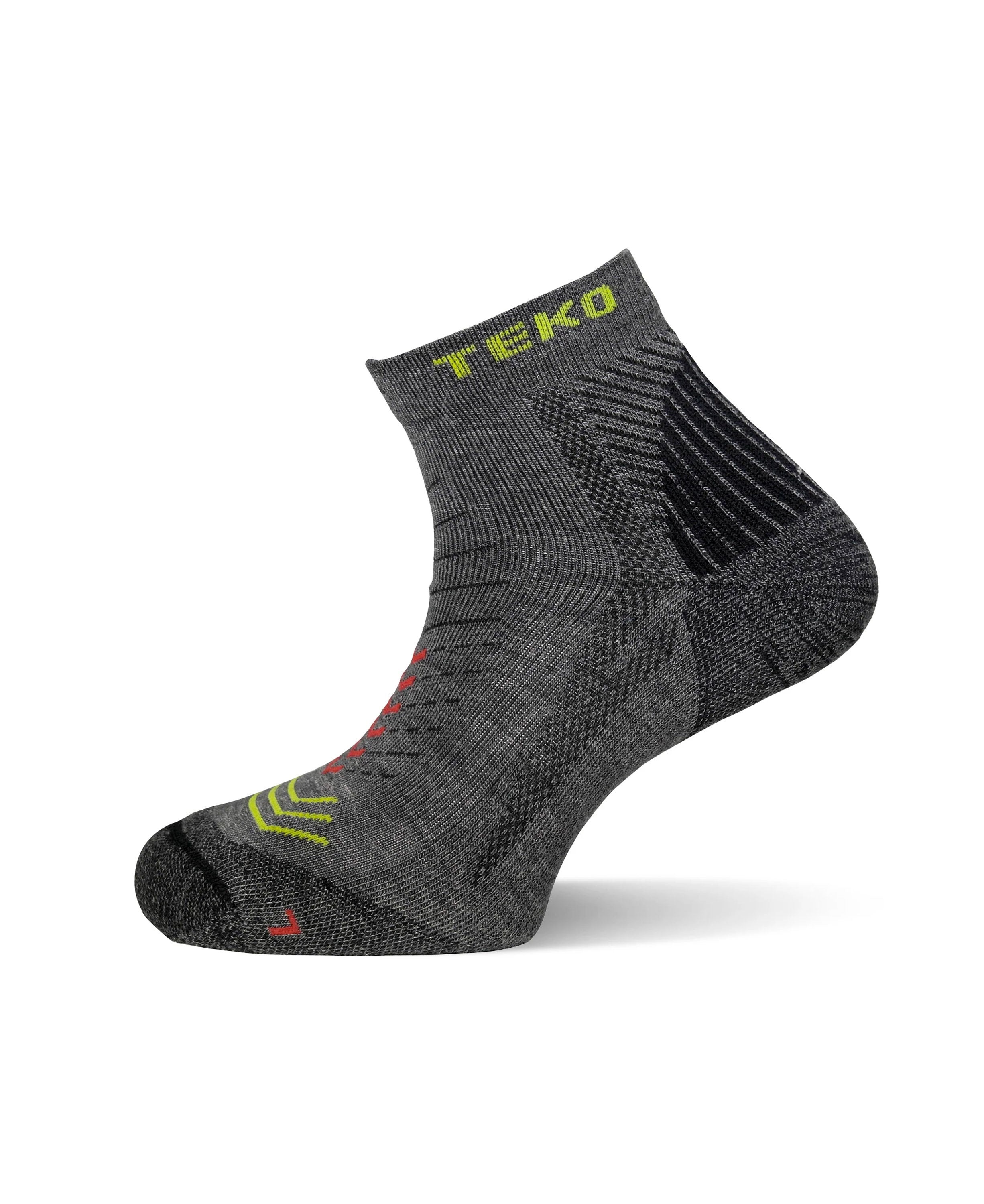 Landmark | Teko Socks Enduro Light Half Cushion Sock in Granite