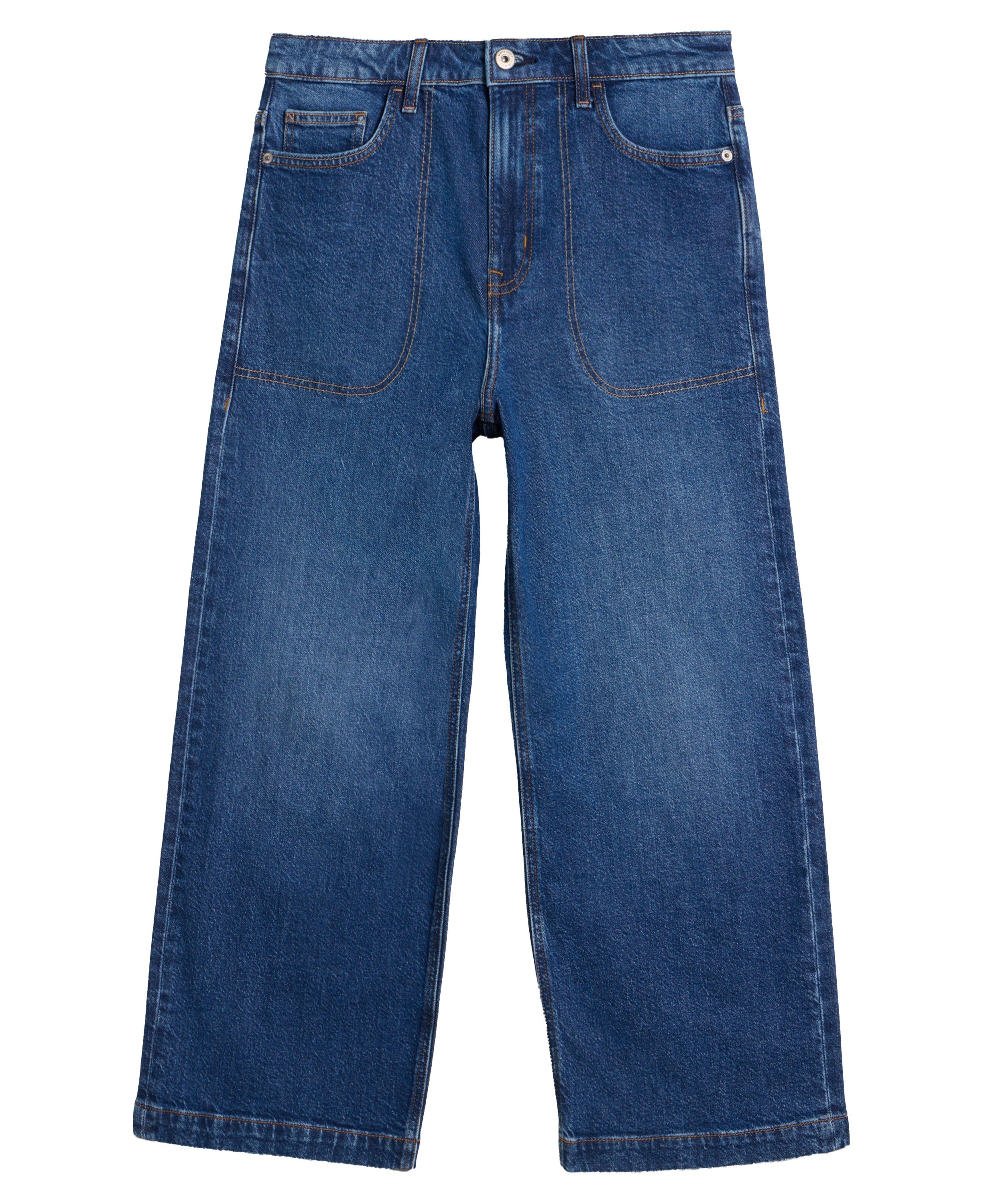 Landmark | White Stuff Tia Wide Leg Crop Jean in Dark Denim
